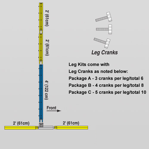 FocalPoint Leg Kit B (pair) :: Draper, Inc.