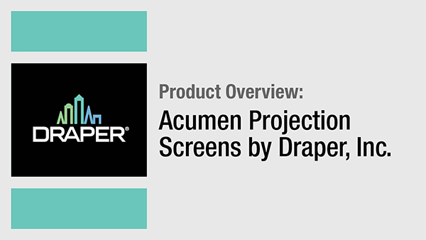 Acumen E Electric Projection Screen :: Draper, Inc.