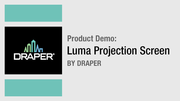 Luma Manual Projection Screen :: Draper, Inc.